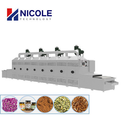 SUS 304 Dryer Microwave Sterilization Machine Industrial Tunnel Customized