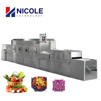 SUS 304 Dryer Microwave Sterilization Machine Industrial Tunnel Customized