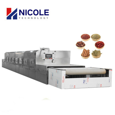 2450MHz Microwave Sterilization Machine Eco Friendly Adjustable Temperature